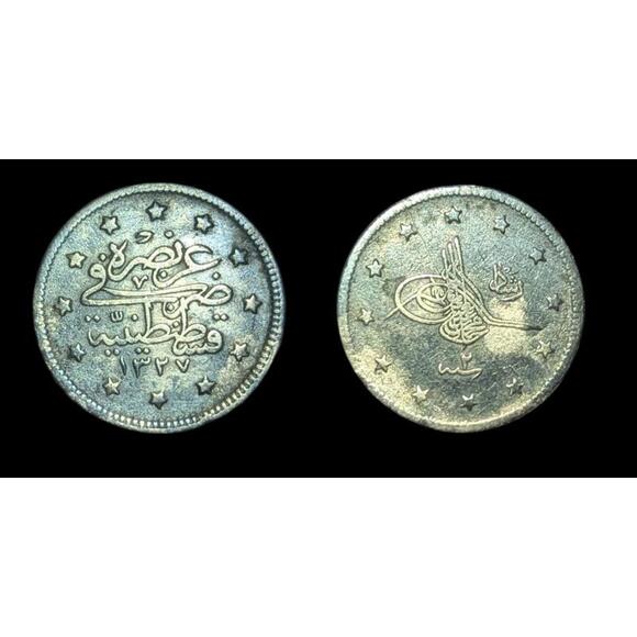 Other | Ottoman Empire Turkey Mehmed V 2 Kurus 191 Ah 1327 Year 2 ...